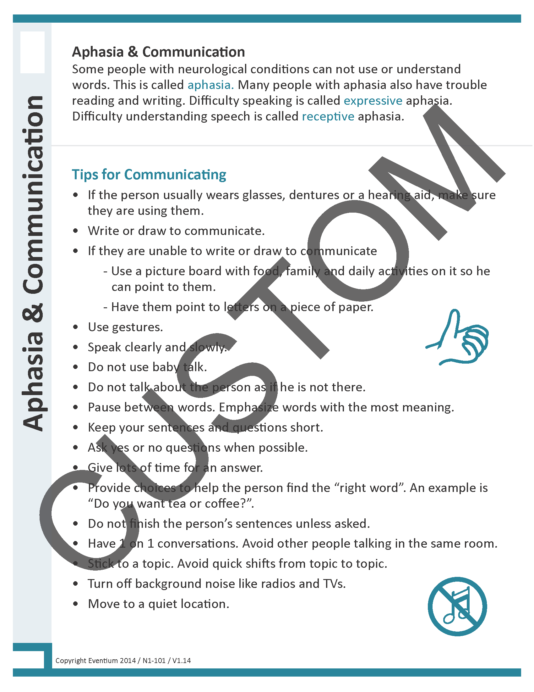 Aphasia and Communication Custom - Eventium Aphasia and Communication Custom - Eventium